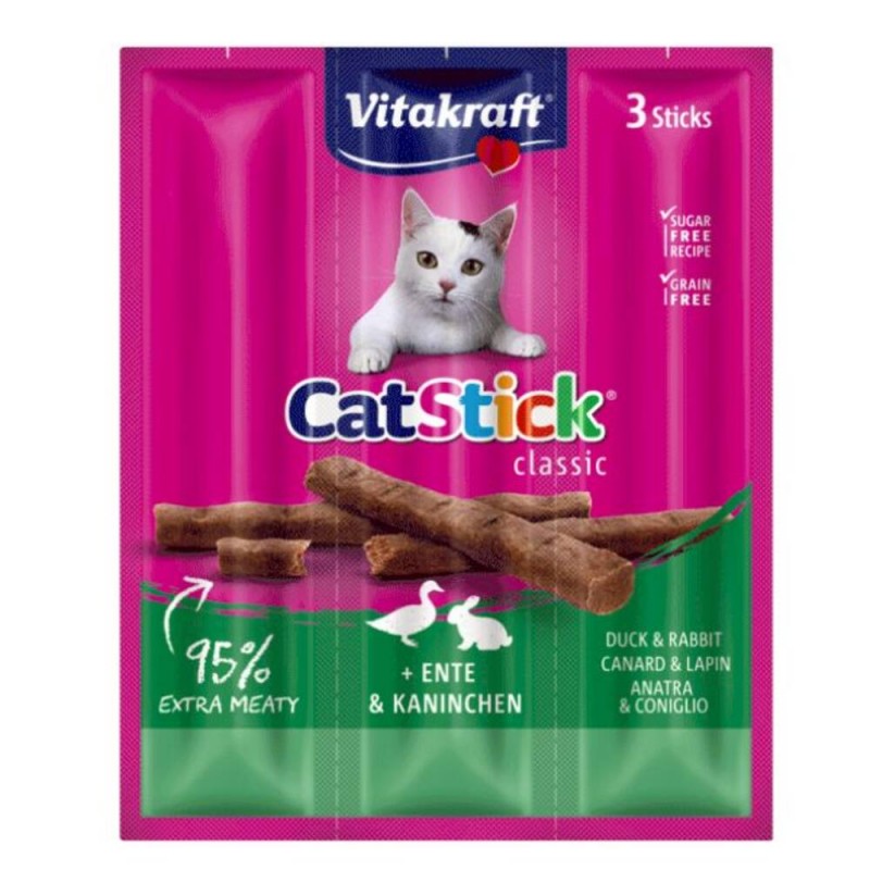 Comprar Vitakraft cat stick mini pato y conejo PATO Y CONEJO - Verdecora